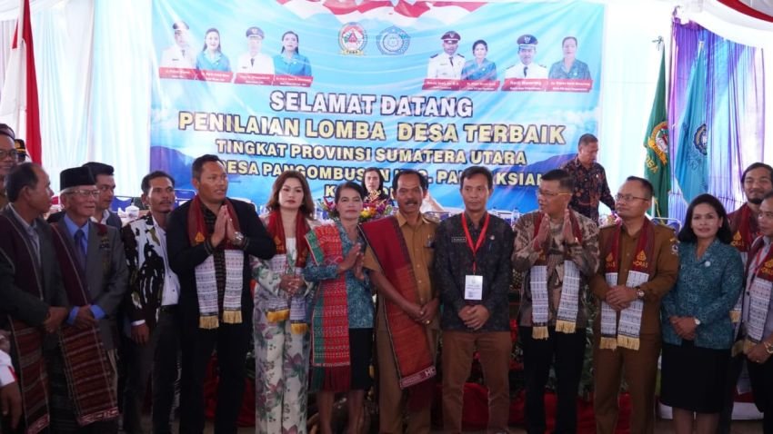 Desa Pangombusan Wakili Toba Lomba Desa Terbaik Tingkat Provinsi Sumut